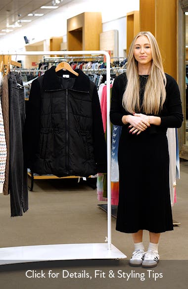 Zella Quilted Rib Mix Hybrid Jacket | Nordstromrack