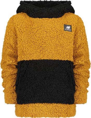 New Balance Kids' Faux Shearling Pullover Hoodie | Nordstromrack