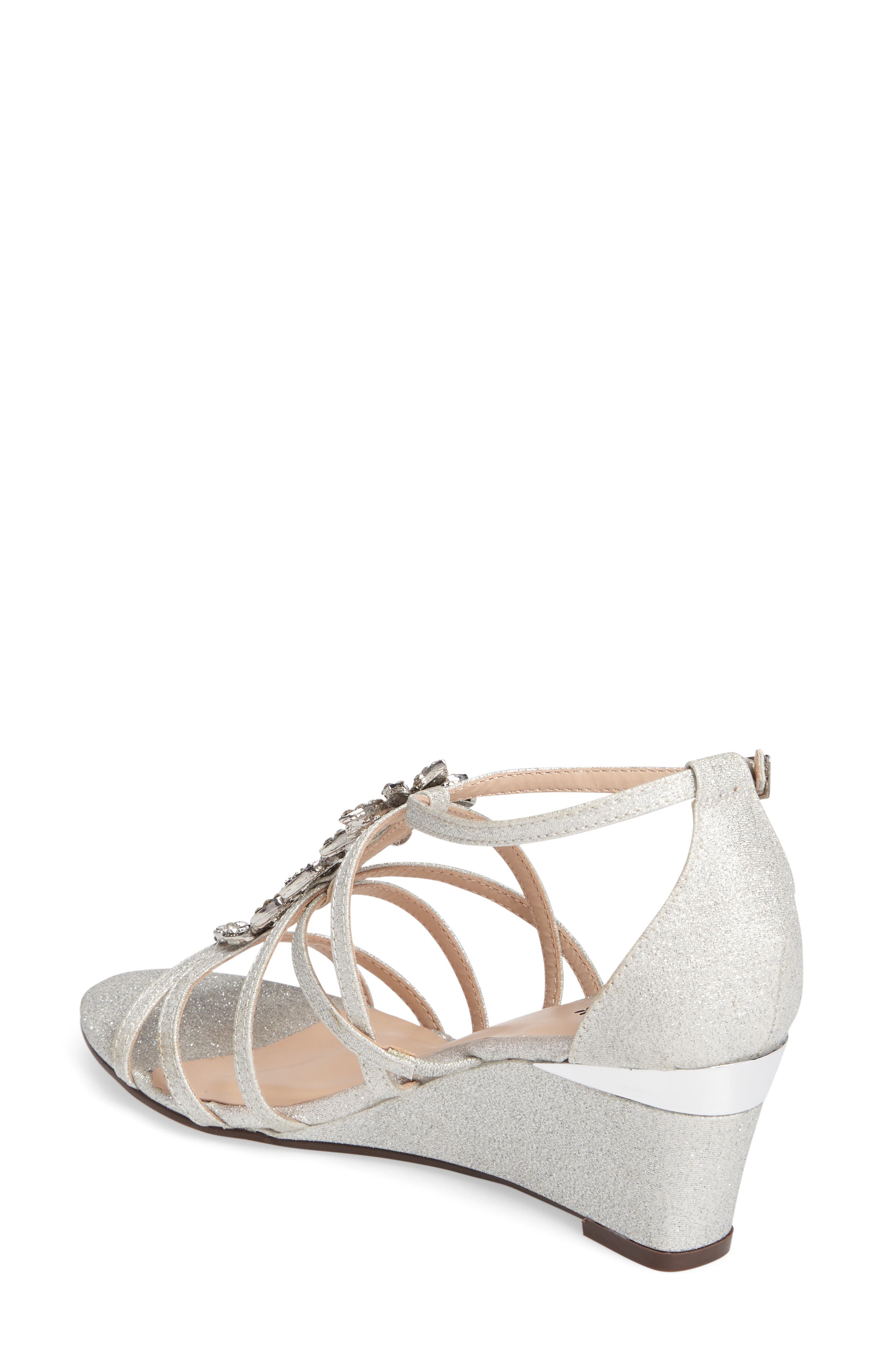 Paradox London Pink Hadley Embellished Strappy Wedge (Women ...