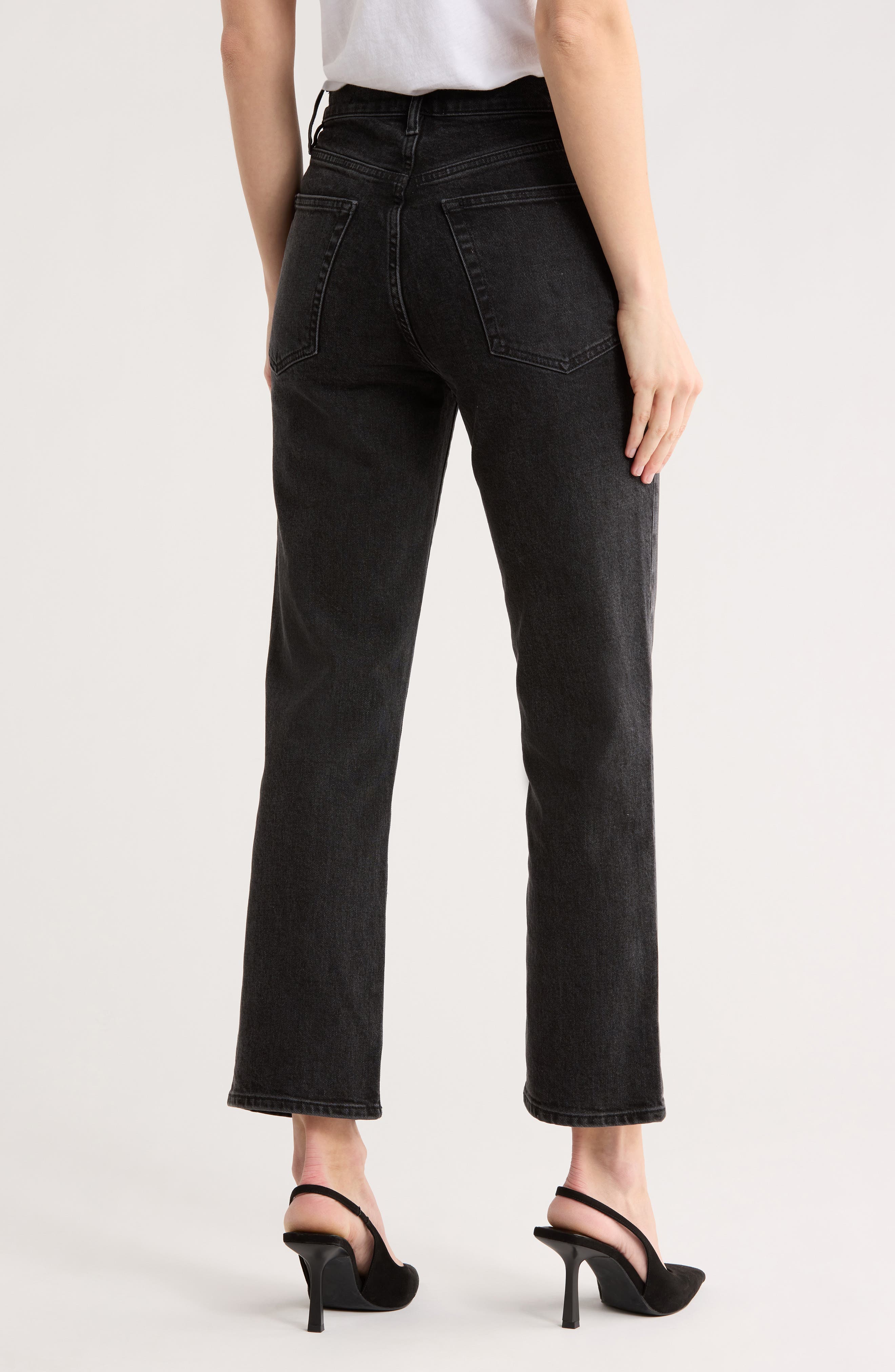 FRAME The Ruler High Waist Ankle Straight Leg Jeans | Nordstromrack