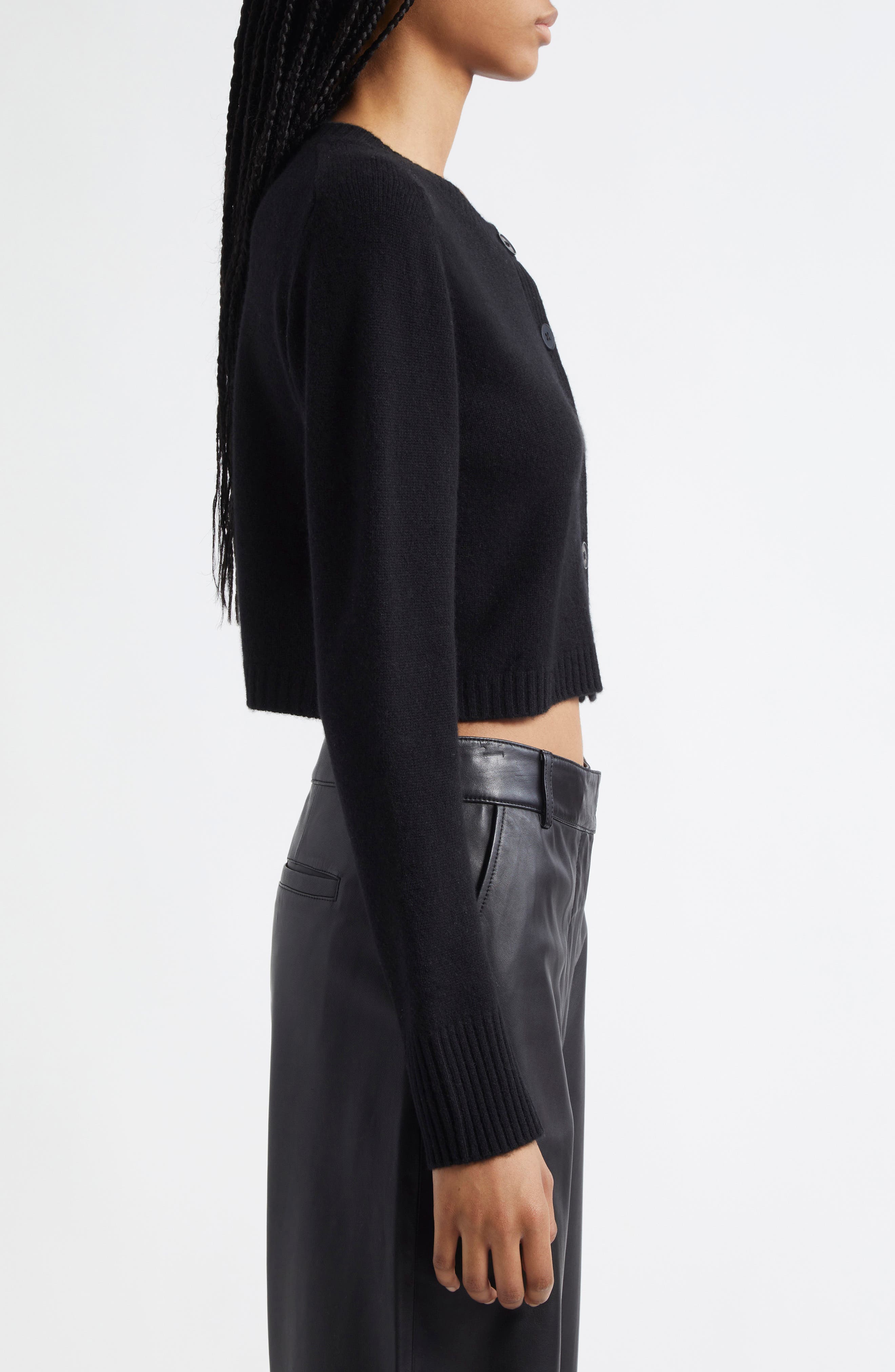 LOULOU DE SAISON Zephir Crop Cashmere Cardigan | Nordstrom
