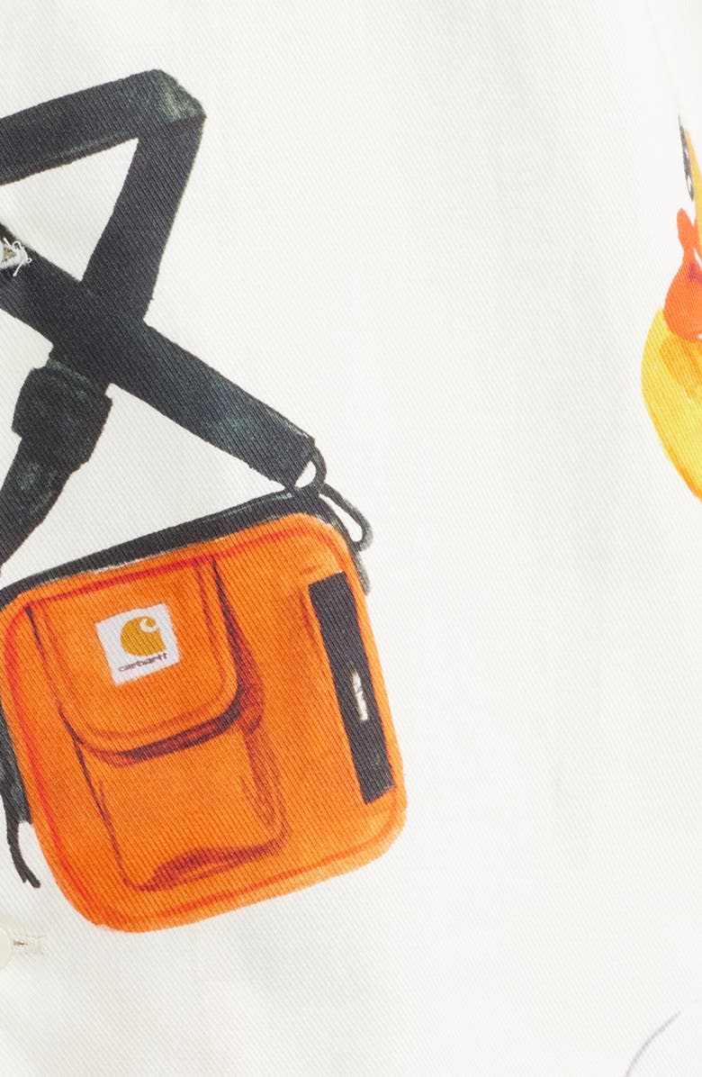 Carhartt Work In Progress Jacob Rochester Print Short Sleeve Camp Shirt ...