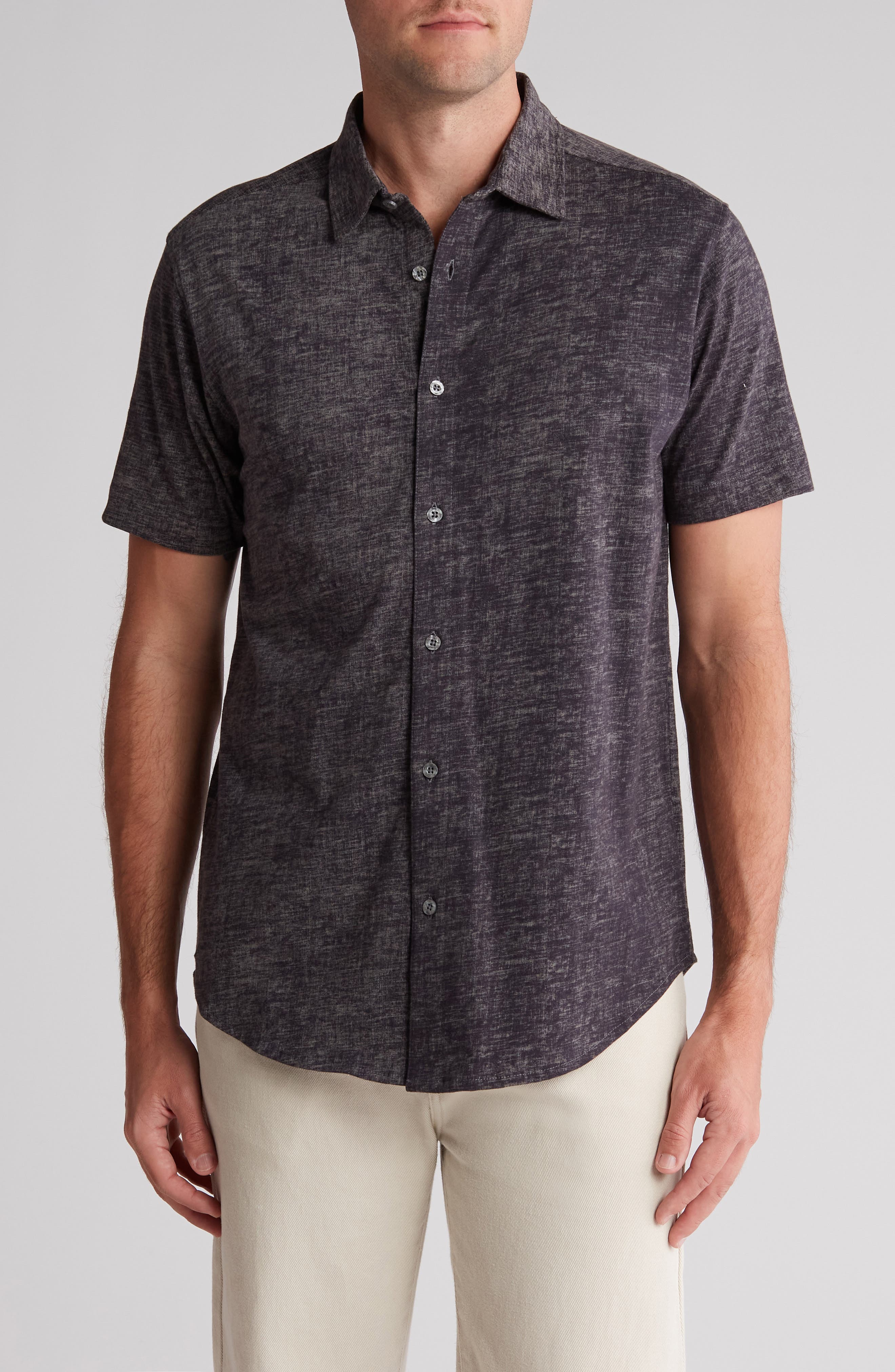 Coastaoro Wavy Crosshatch Short Sleeve Shirt | Nordstromrack