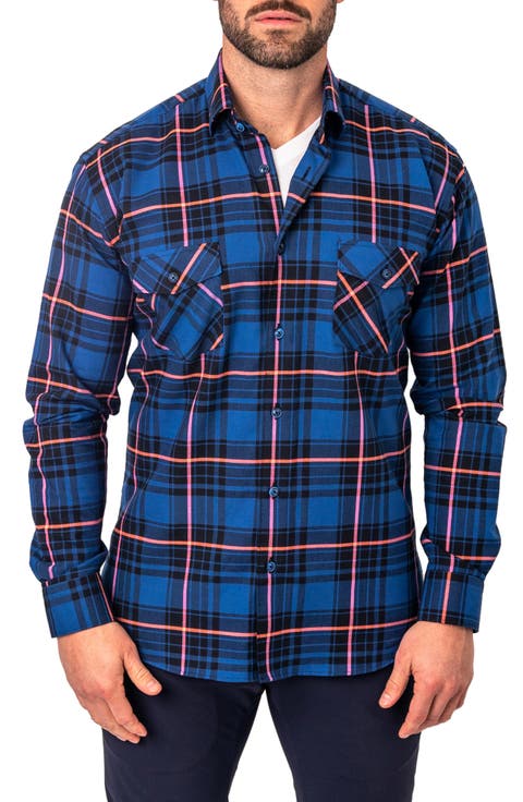 Men's Blue Flannel Shirts | Nordstrom