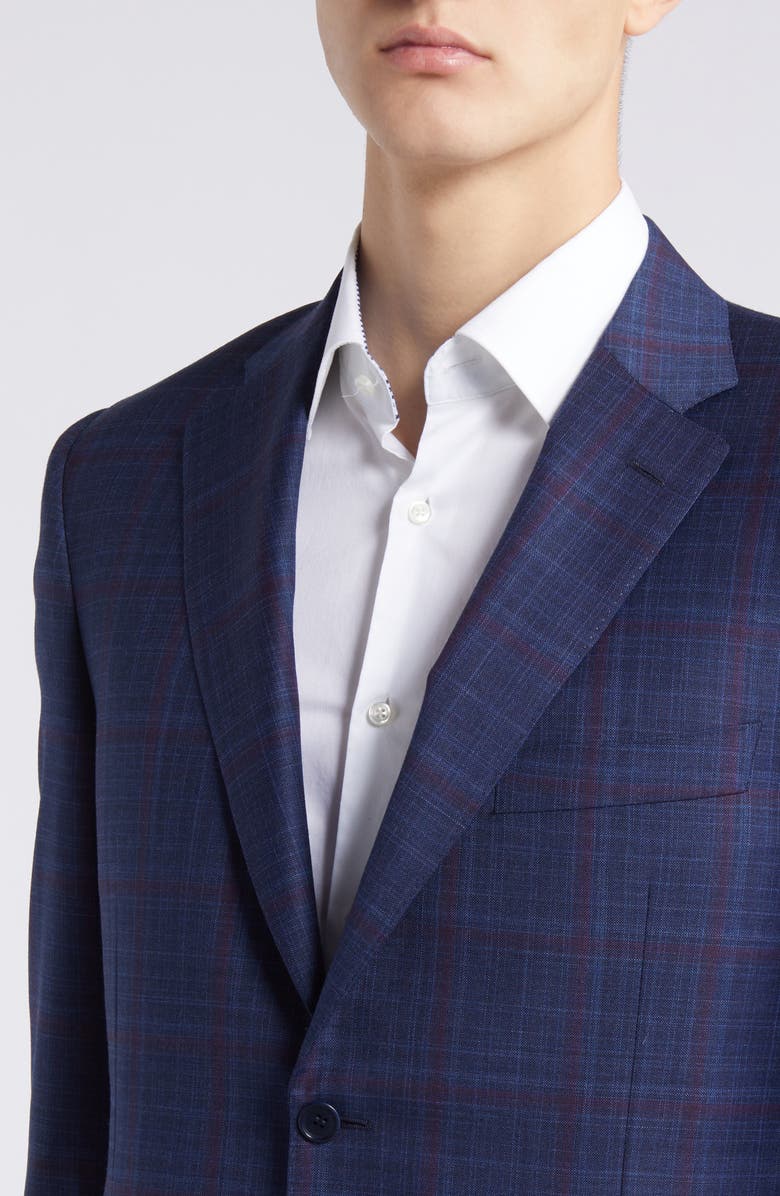 Canali Siena Regular Fit Plaid Wool Sport Coat | Nordstromrack