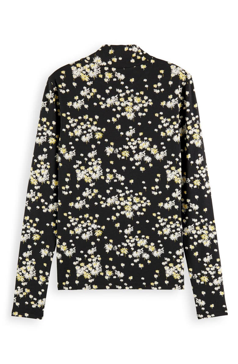 Scotch & Soda Print Mock Neck Top | Nordstrom