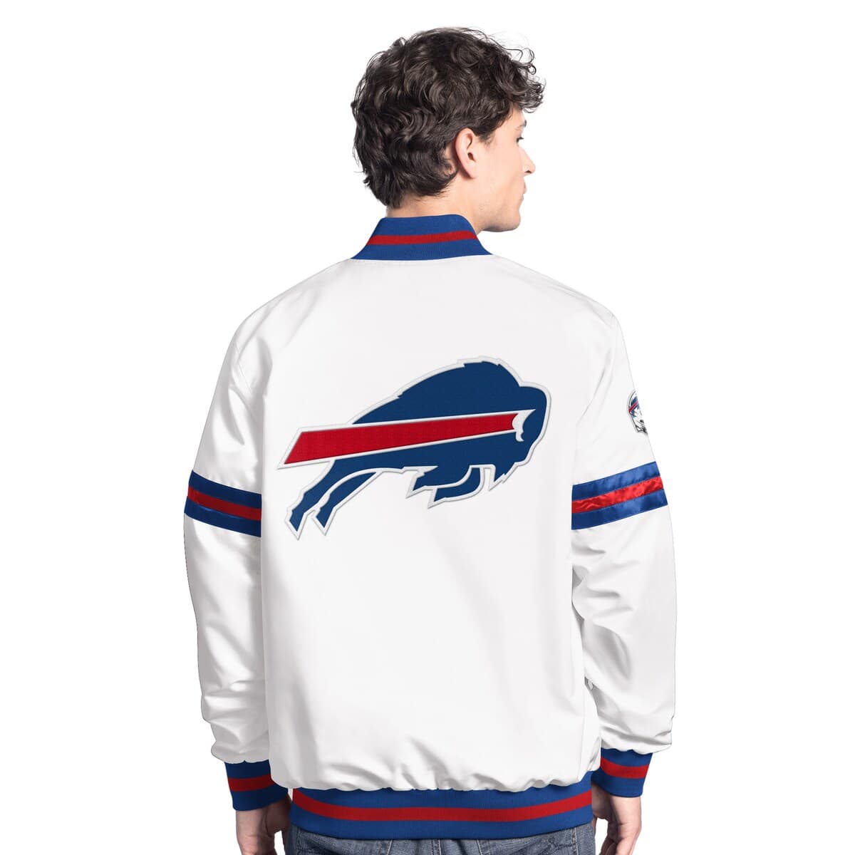 STARTER Men's Starter White Buffalo Bills Scout Full-Snap Varsity ...