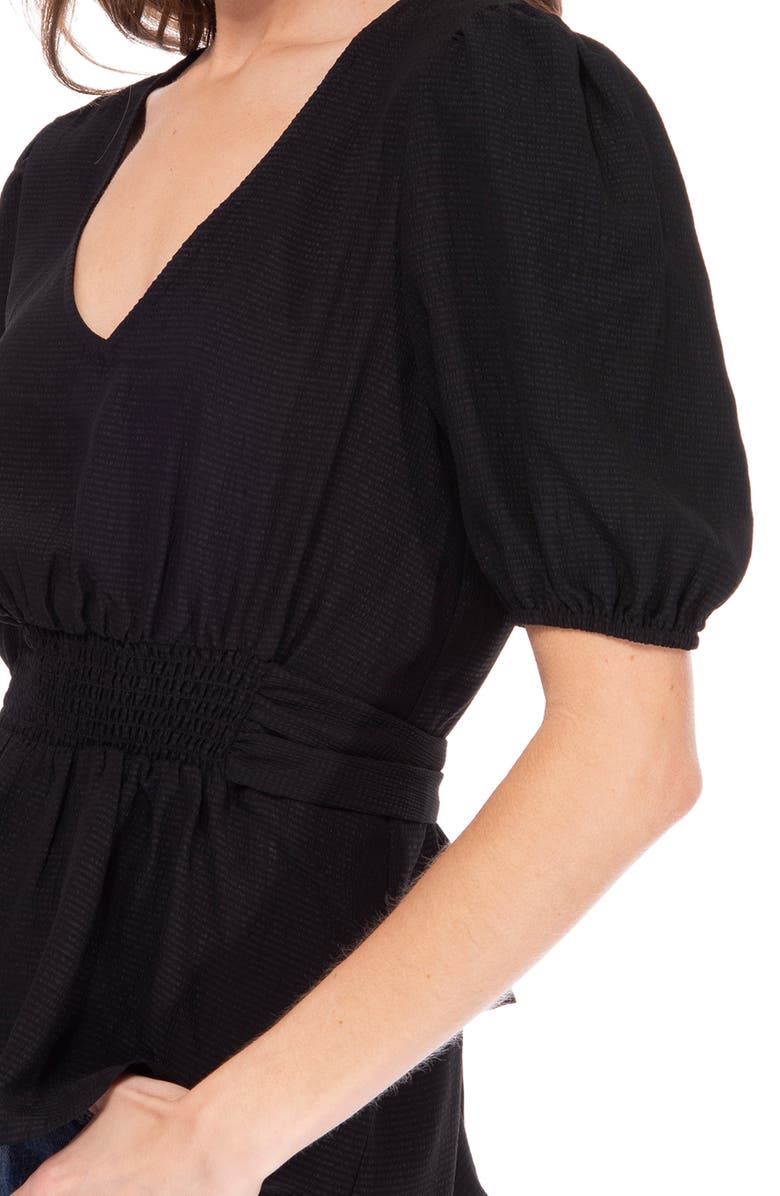 Bobeau Smock Tie Back V-Neck Top | Nordstromrack