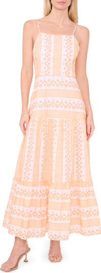CeCe Eyelet & Embroidery Maxi Dress | Nordstromrack