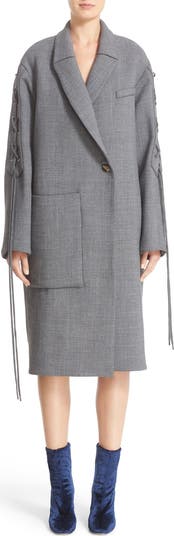 Ellery Duchess Corset Back Wool Blend Pod Coat | Nordstrom