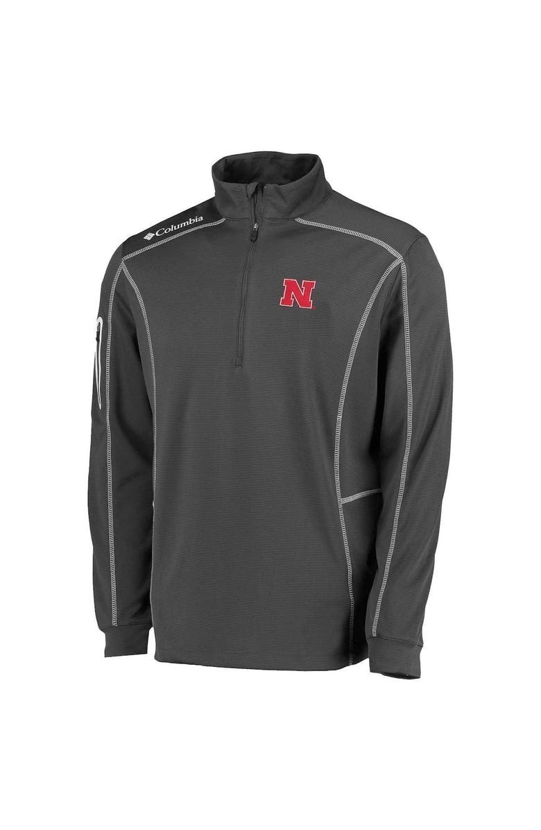 Columbia Men's Columbia Golf Gray Nebraska Huskers Shotgun Quarter-Zip ...