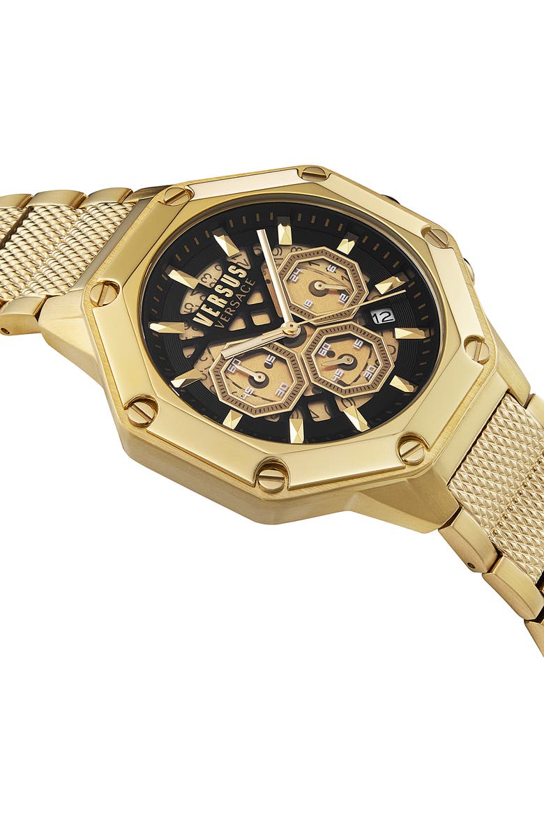 VERSUS Versace Palestro 3-Hand Quartz Skeleton Bracelet Watch, 45mm ...