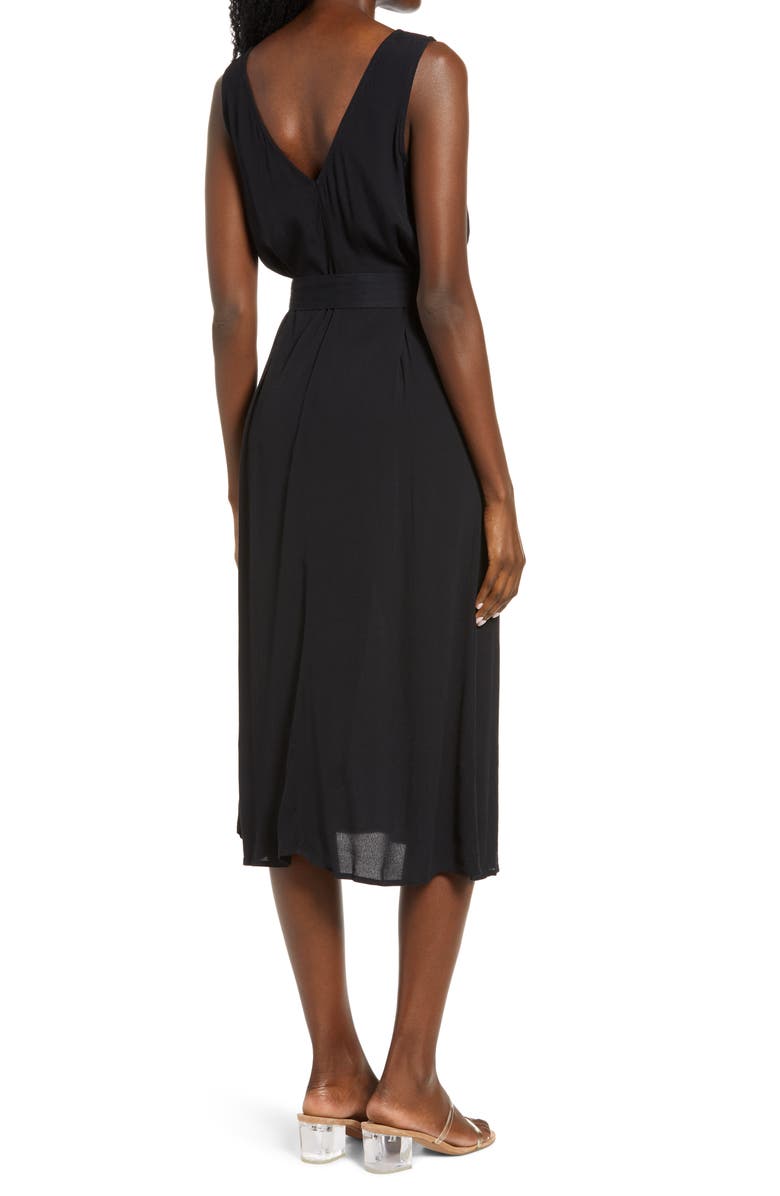 Row A Button Front Midi Dress | Nordstromrack