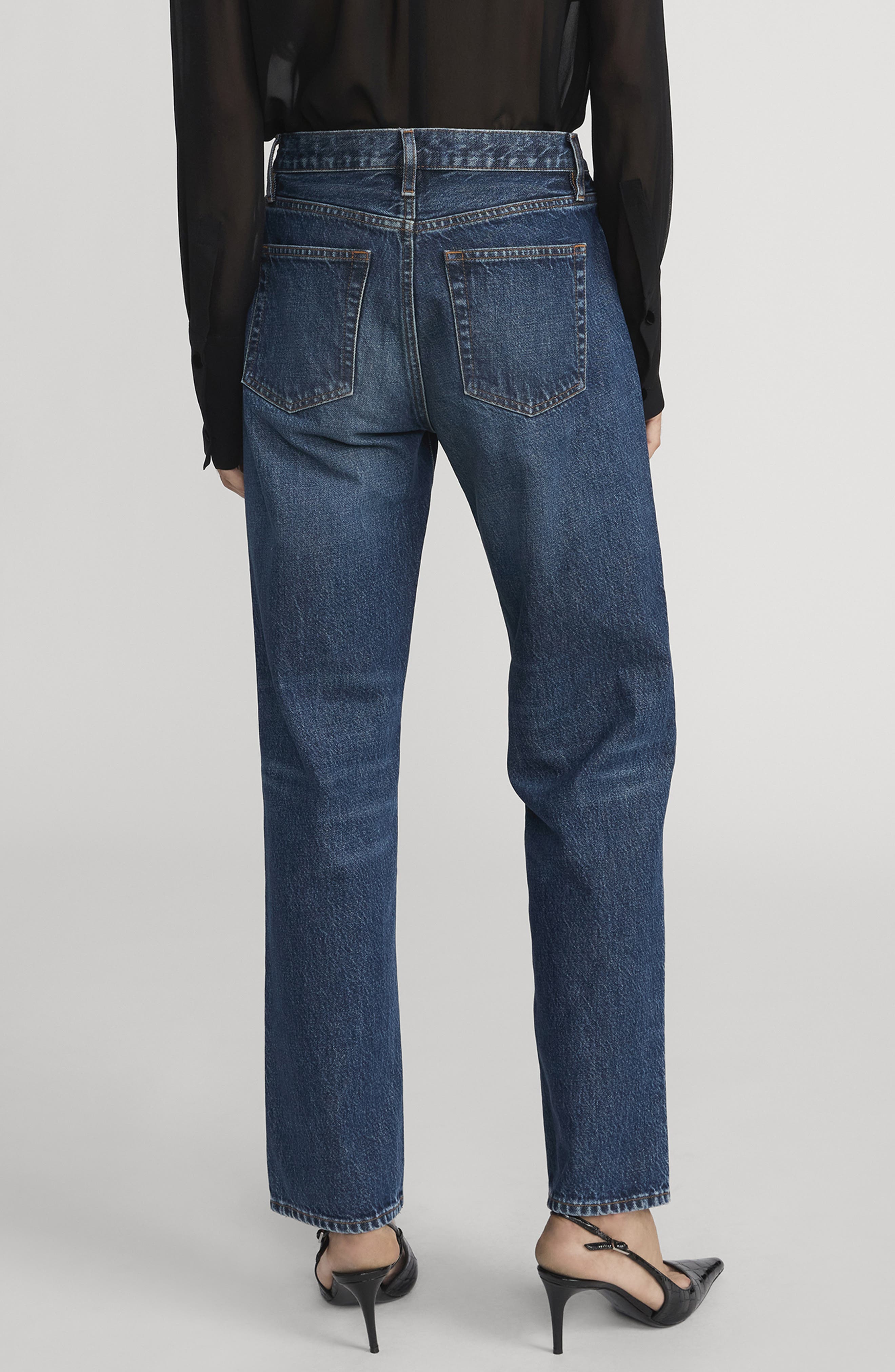 FRAME The Hang High Waist Ankle Straight Leg Jeans | Nordstromrack