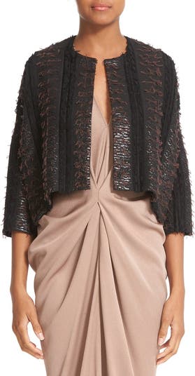 Zero + Maria Cornejo Koy Stripe Jacquard Shrug | Nordstrom
