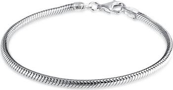 BLING JEWELRY Sterling Silver Flex Chain Bracelet | Nordstromrack