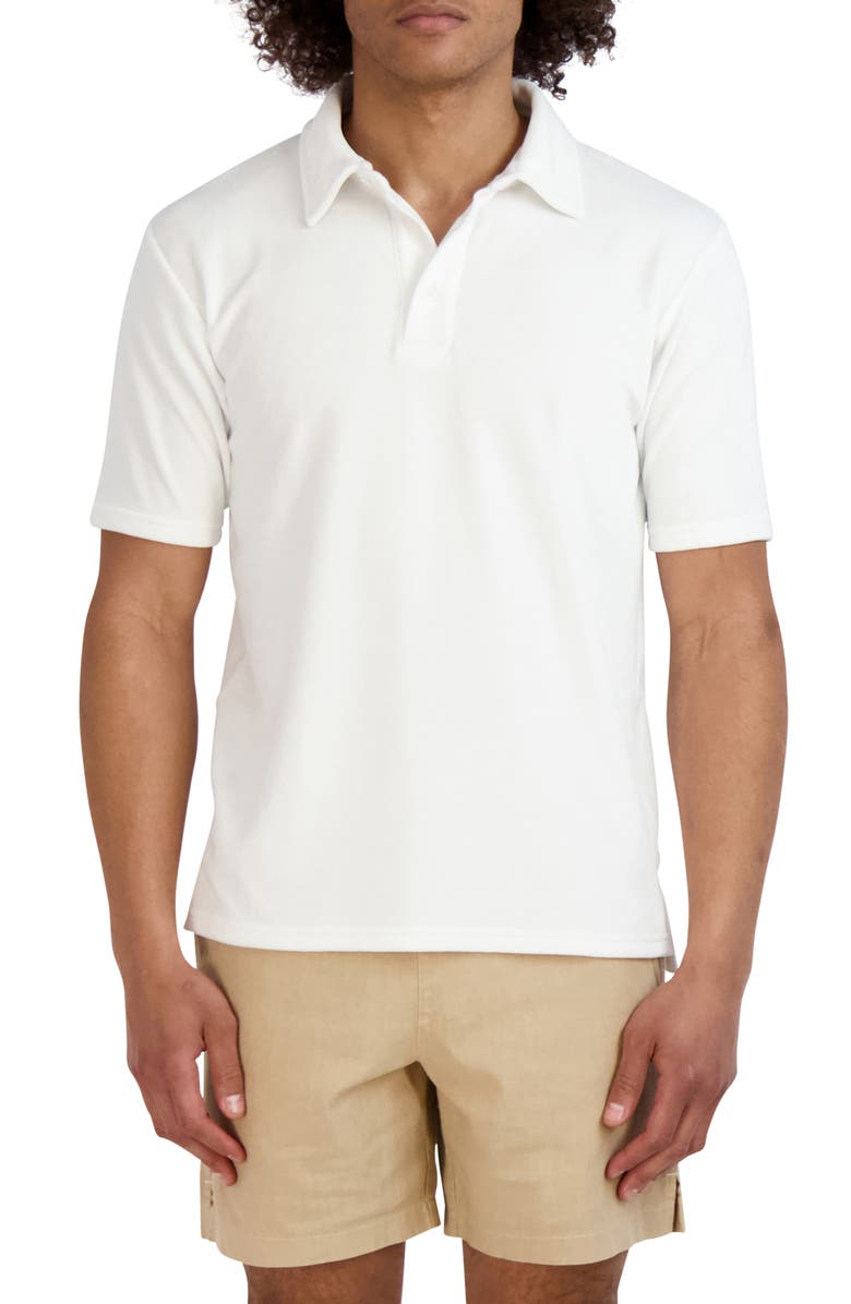Goodlife Velour Split Hem Polo | Nordstrom