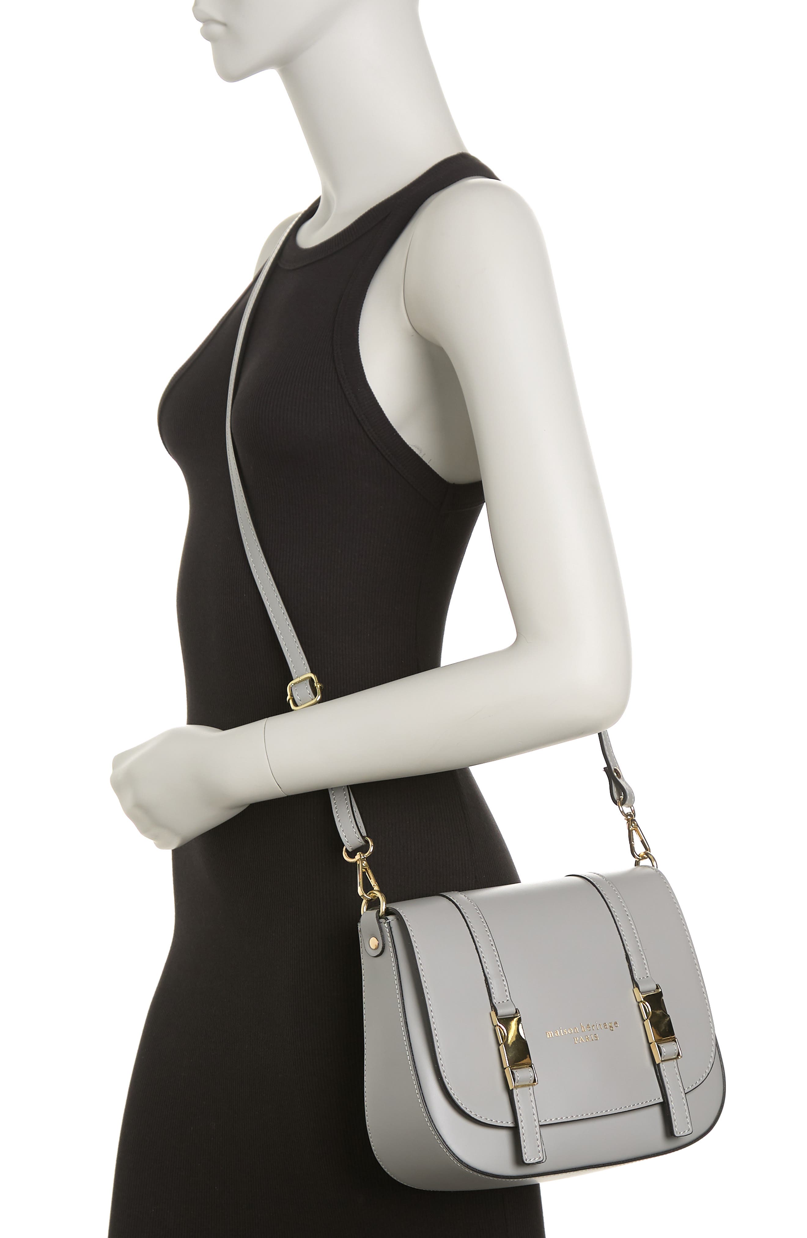 MAISON HERITAGE Besace Leather Crossbody Bag | Nordstromrack