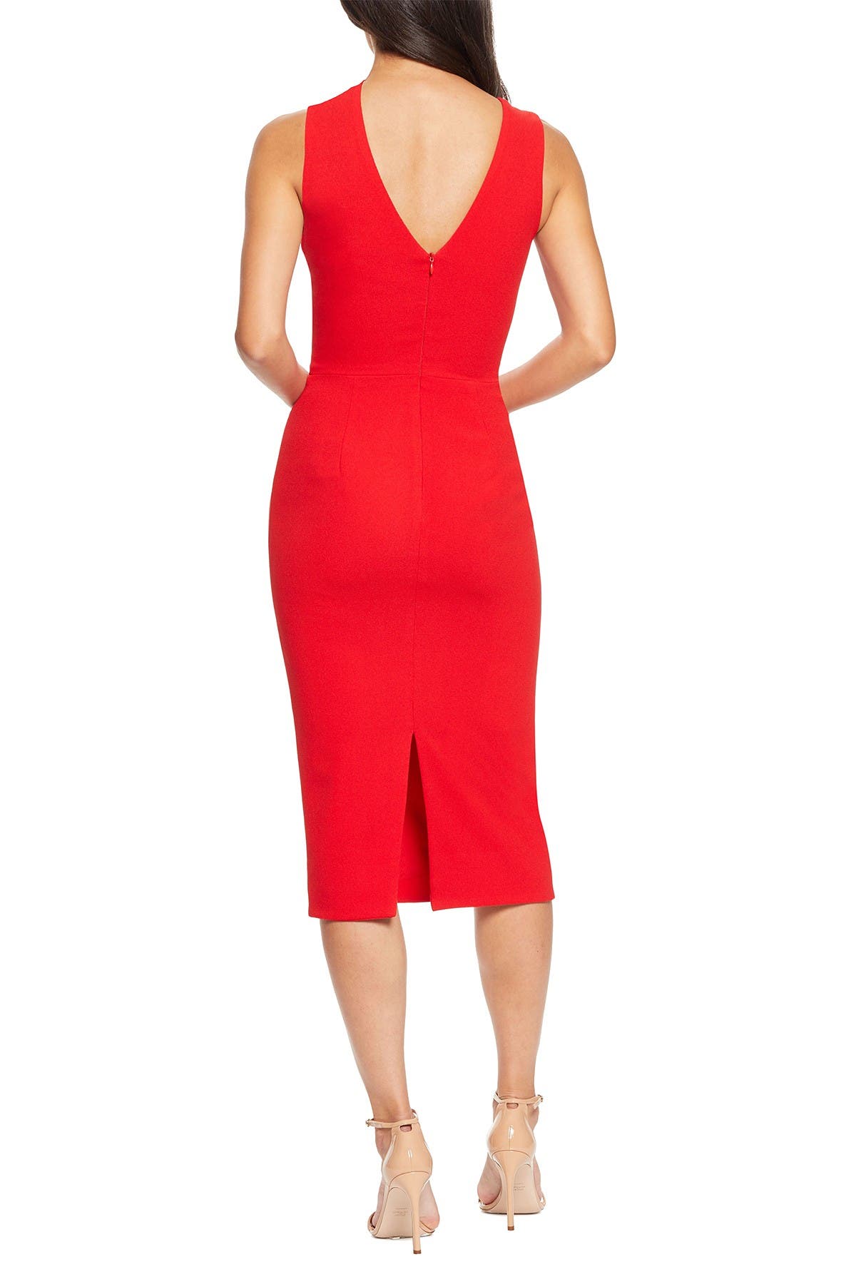 Dress the Population Sandy Plunging Midi Dress | Nordstromrack
