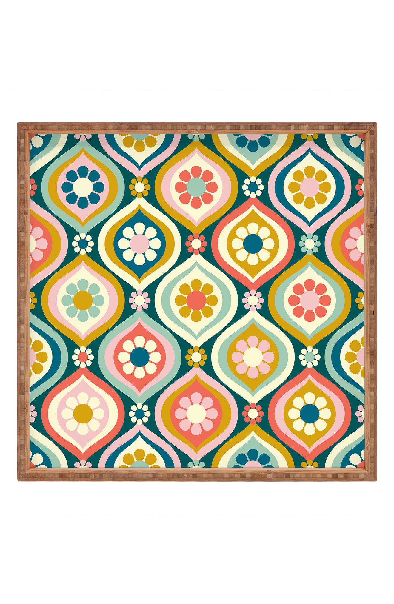 Deny Designs Jenean Morrison Ogee Floral Square Tray | Nordstromrack