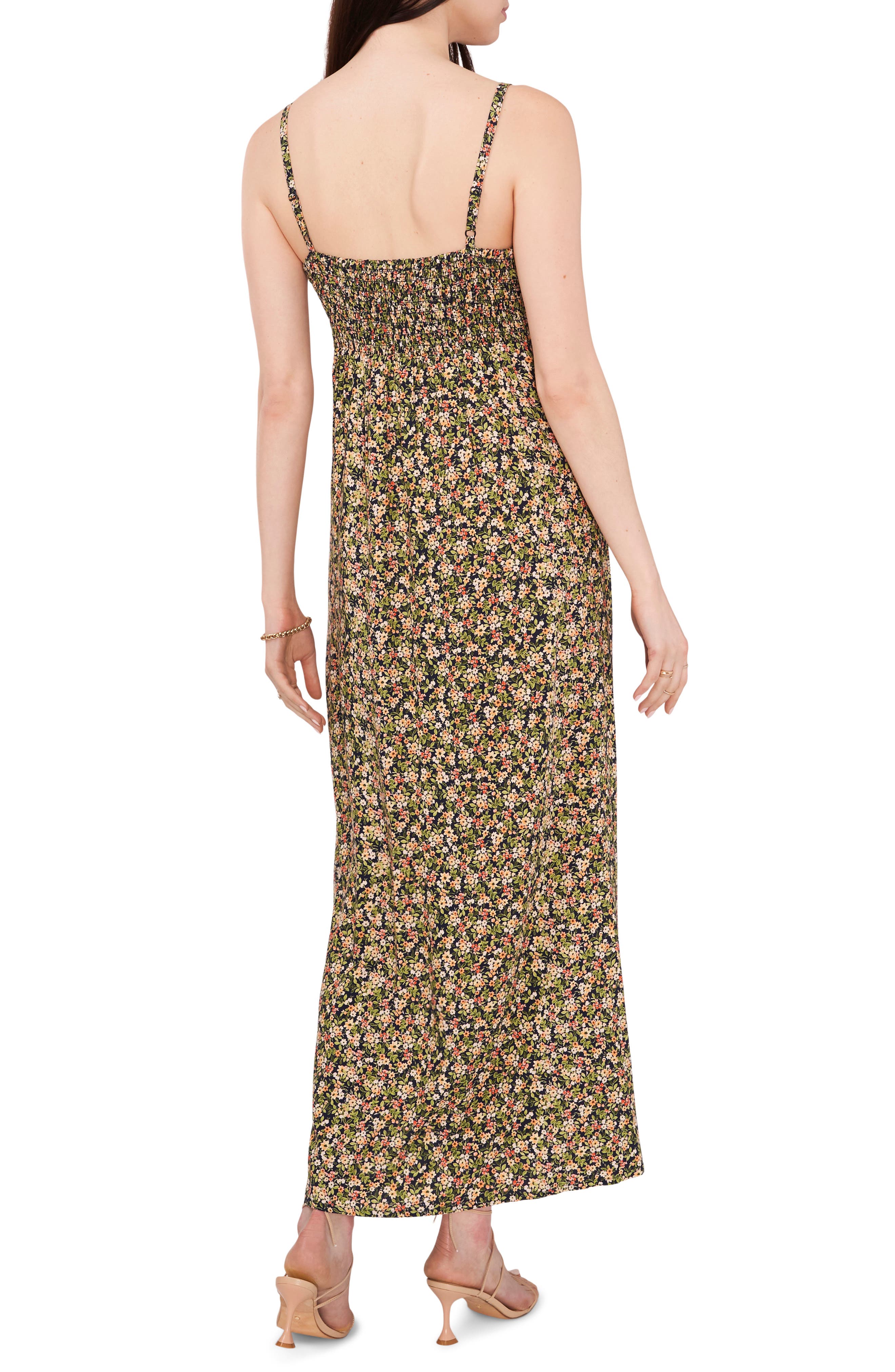 1.STATE Crochet Tassel Trim Sleeveless Maxi Dress | Nordstromrack
