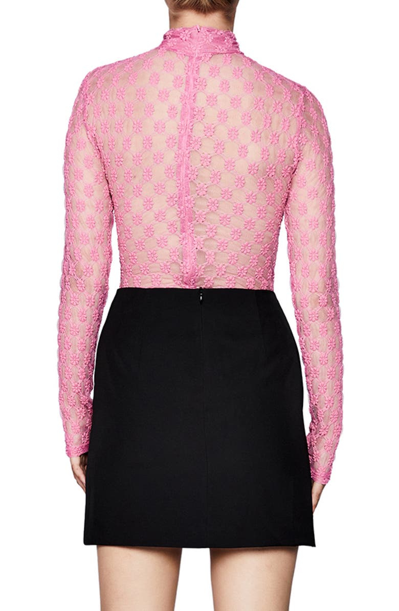Bardot Adoni Floral Embroidered Mesh Bodysuit | Nordstromrack