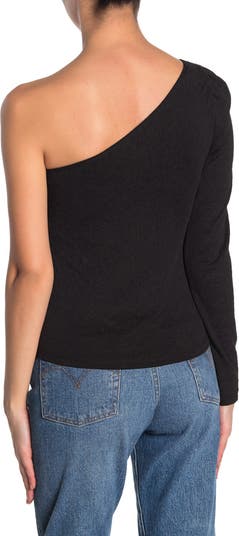 Good Luck Gem Textured One-Shoulder Shirt | Nordstromrack