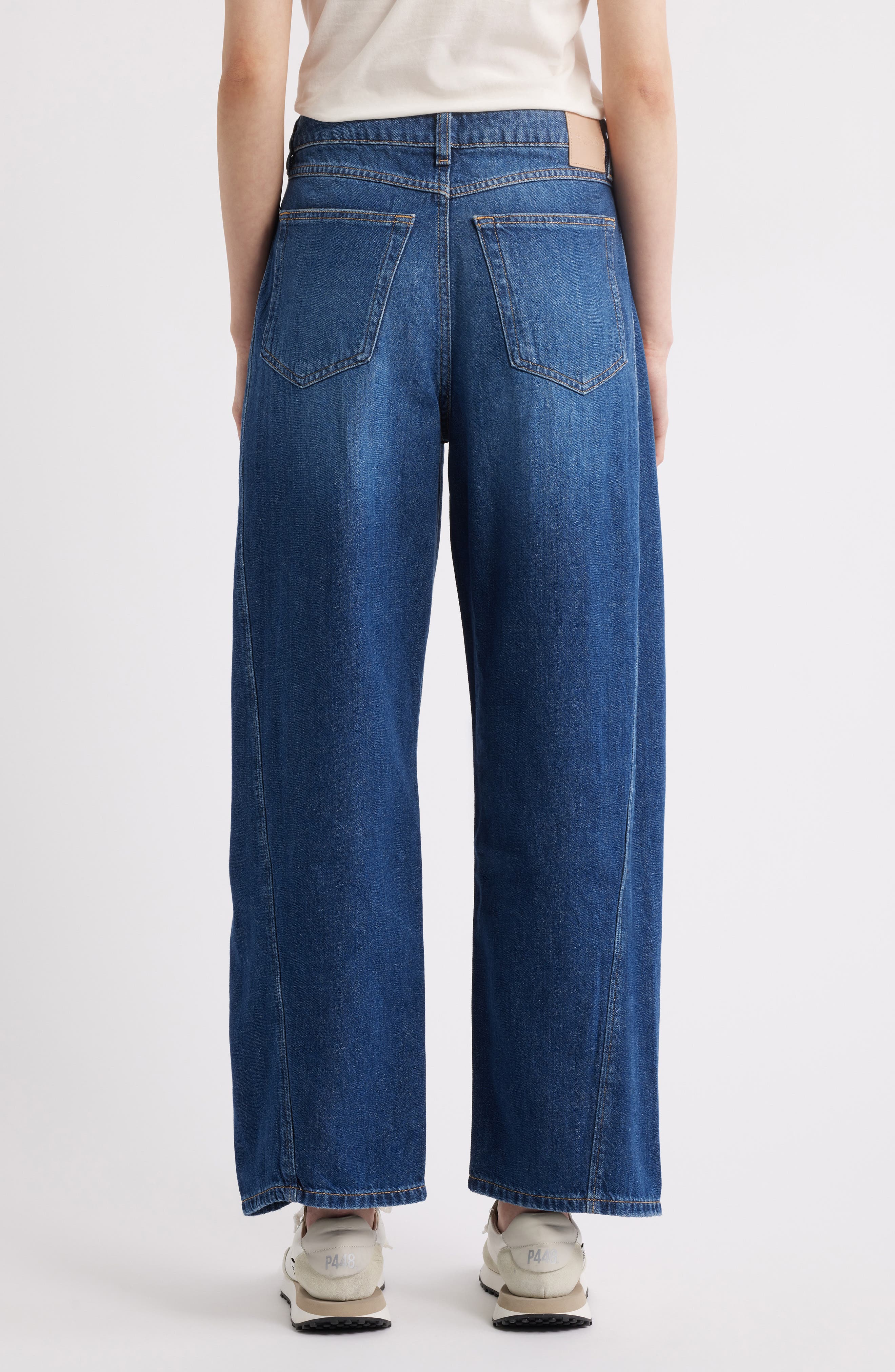BOSS Orange Split Hem Balloon Leg Jeans | Nordstrom