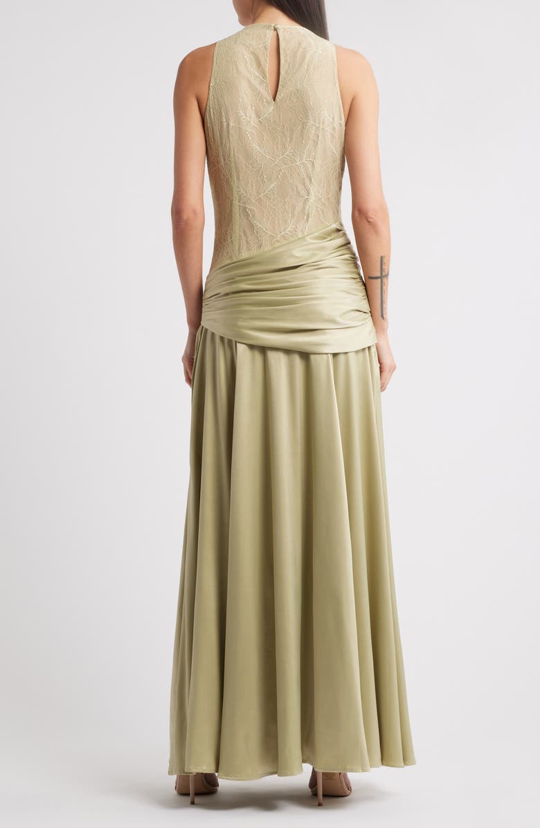 Sonya Moda Dalia Mixed Media Gown | Nordstrom
