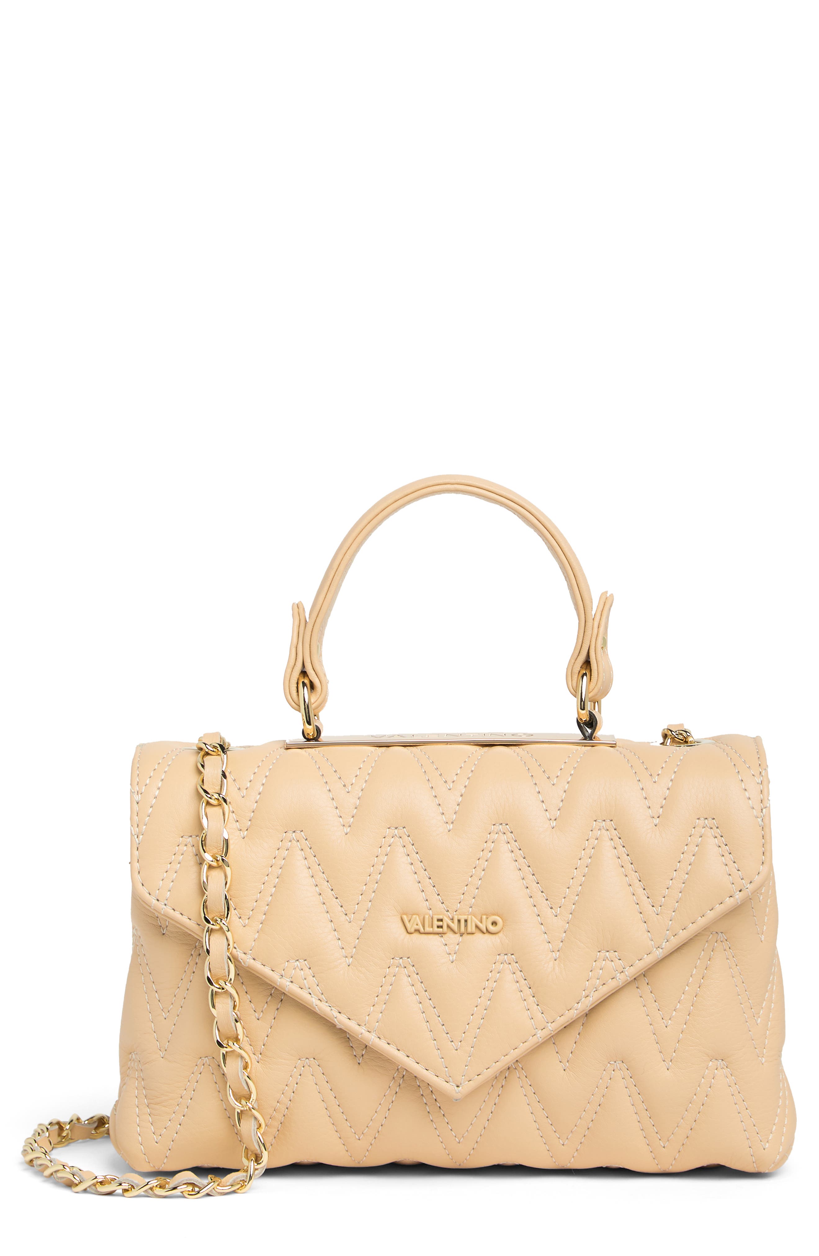VALENTINO BY MARIO VALENTINO Lynn Logo Plate Quilted Crossbody Bag ...