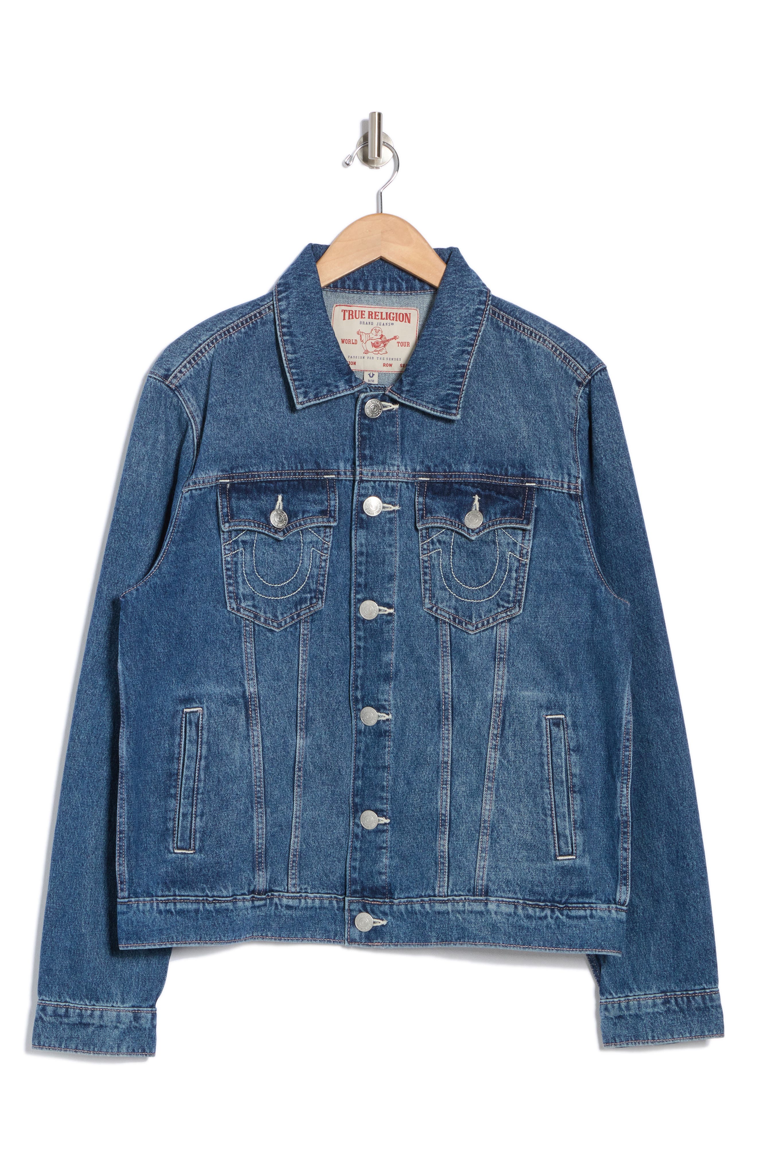 True Religion Jesse Single Needle Denim Trucker Jacket | Nordstromrack