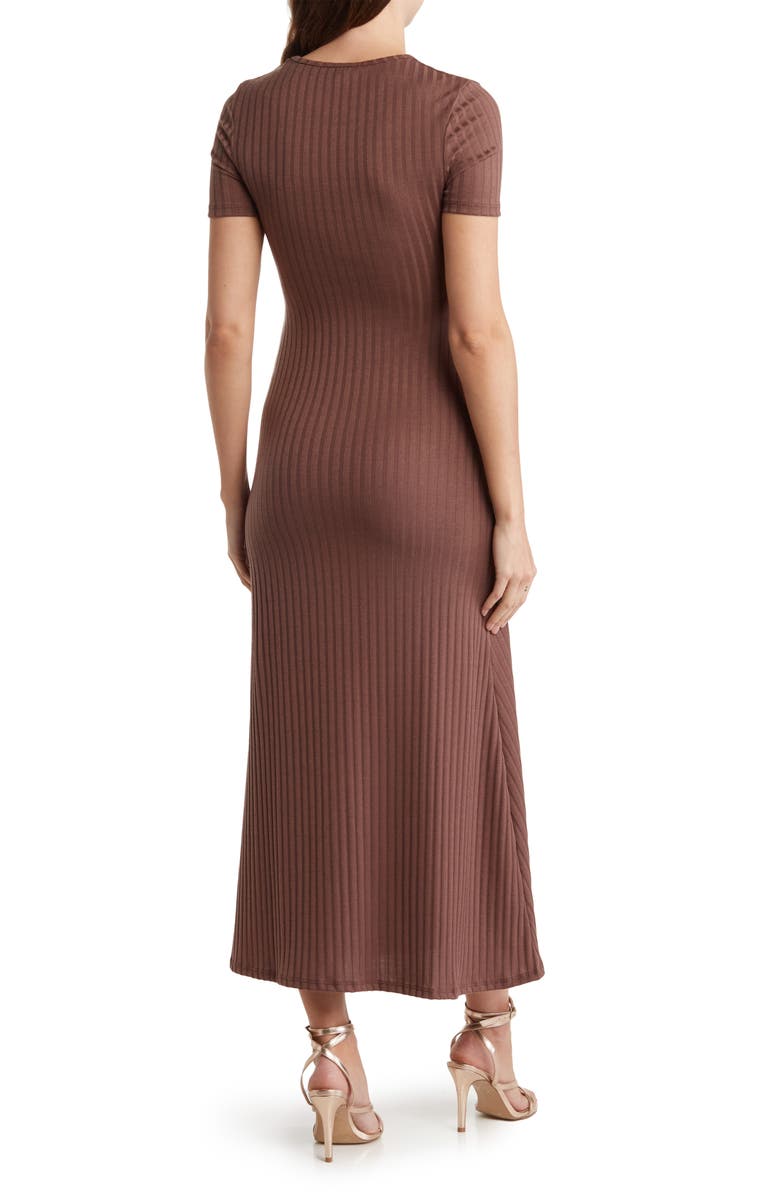 Velvet Torch Short Sleeve Ribbed Knit Maxi Dress | Nordstromrack