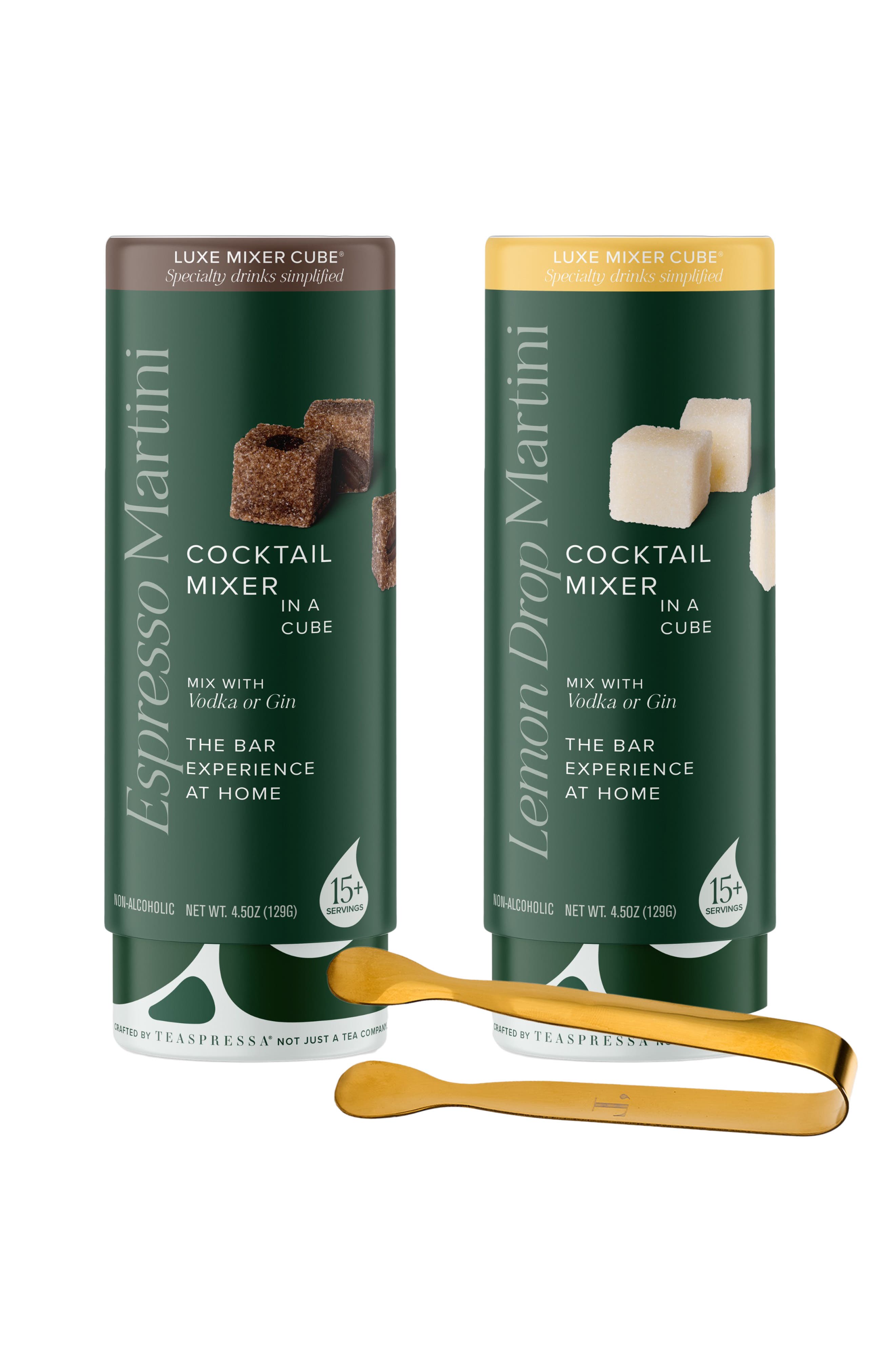 Teaspressa Espresso Martini & Lemon Drop Cocktail Mixers Gift Set ...