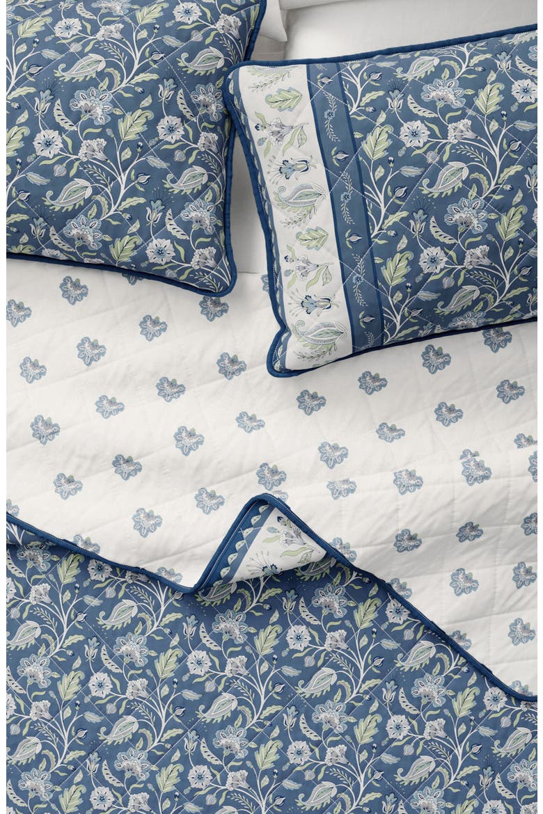 Boho Block Print Floral Cotton Quilt & Sham Set | Nordstromrack