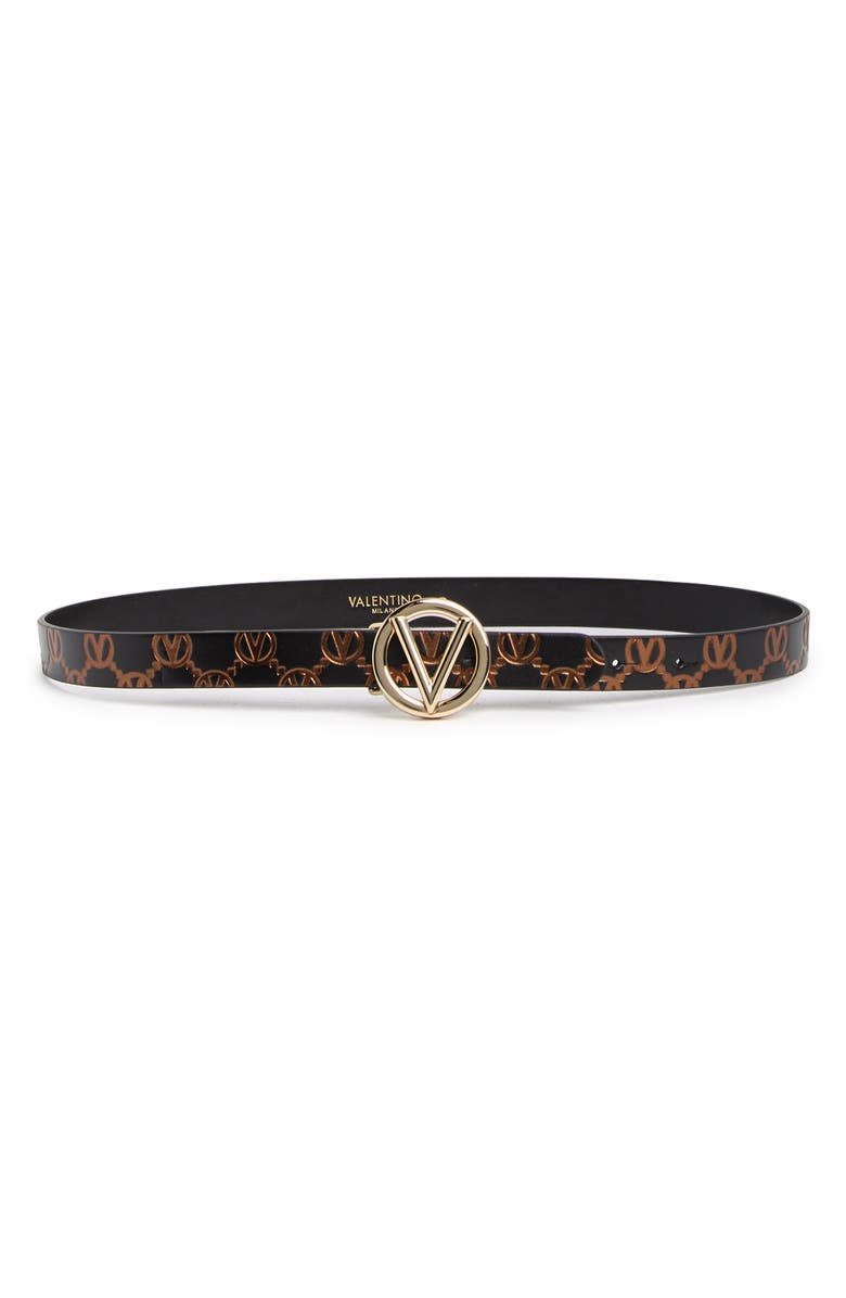 VALENTINO BY MARIO VALENTINO Baby Monogram Leather Logo Belt - Small ...