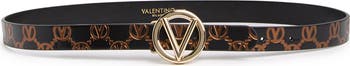 VALENTINO BY MARIO VALENTINO Baby Monogram Leather Logo Belt - Small ...
