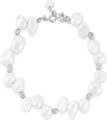 SPHERA MILANO 9mm Cultured Pearl Beaded Line Bracelet | Nordstromrack