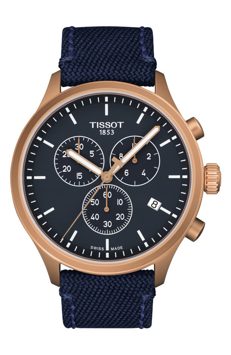 Tissot Men's XL Chronograph Woven Strap Watch, 45mm | Nordstromrack