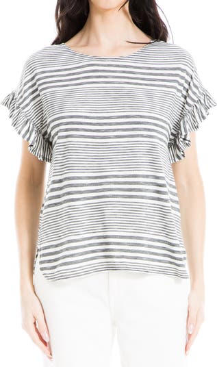 MAX STUDIO Ruffle Sleeve Top | Nordstromrack