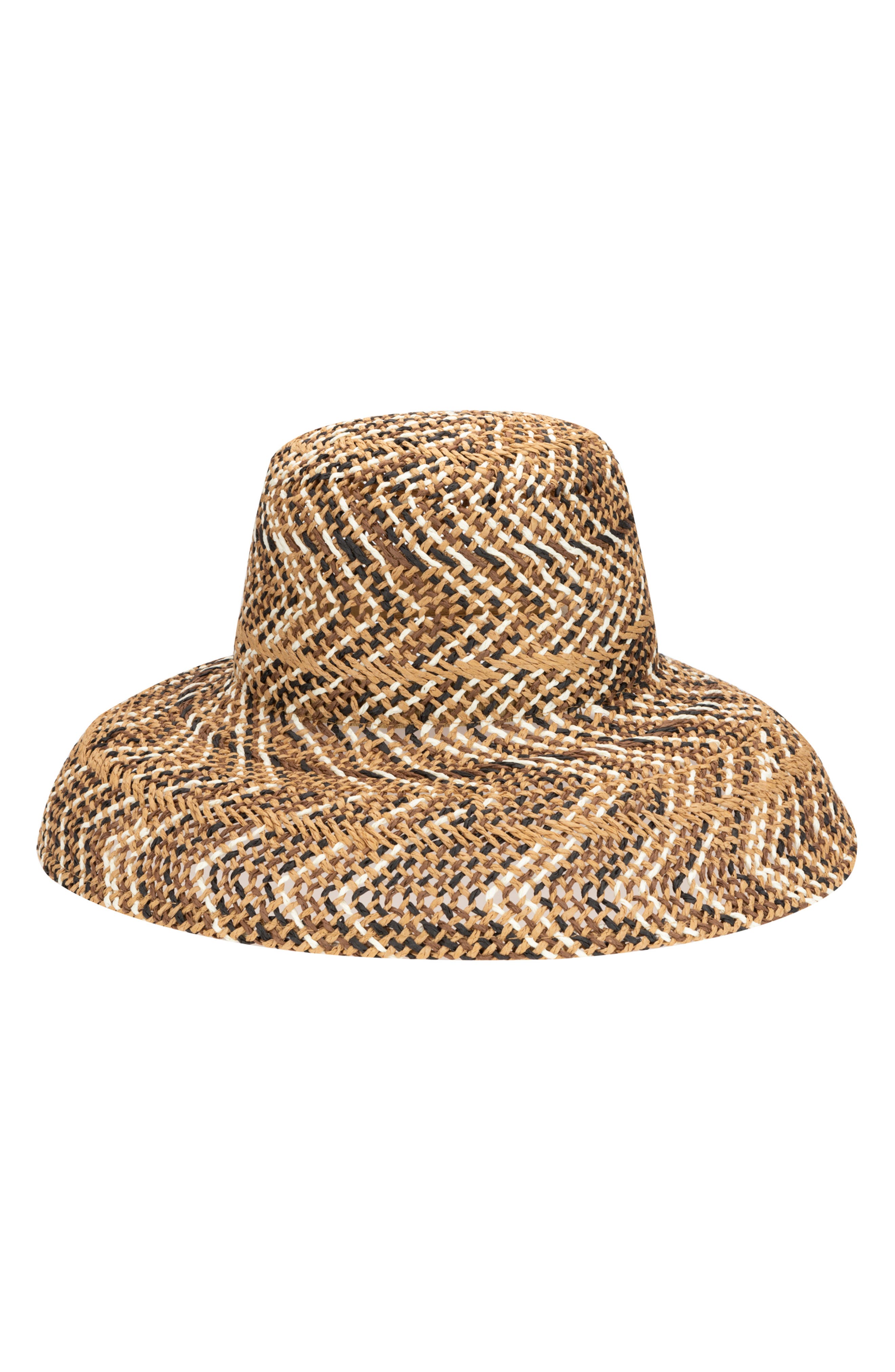 San Diego Hat Briza Open Weave Round Crown Hat | Nordstrom