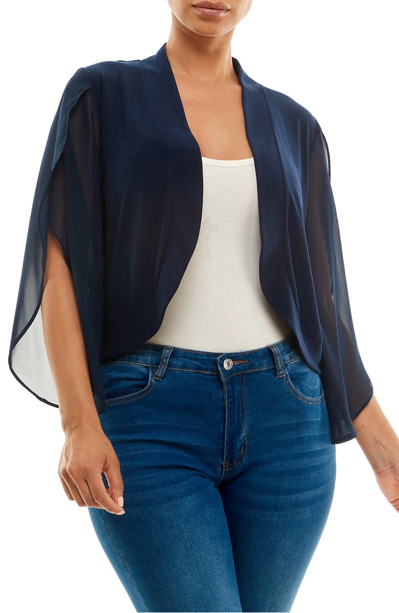 Nina Leonard Tulip Sleeve Bolero | Nordstromrack