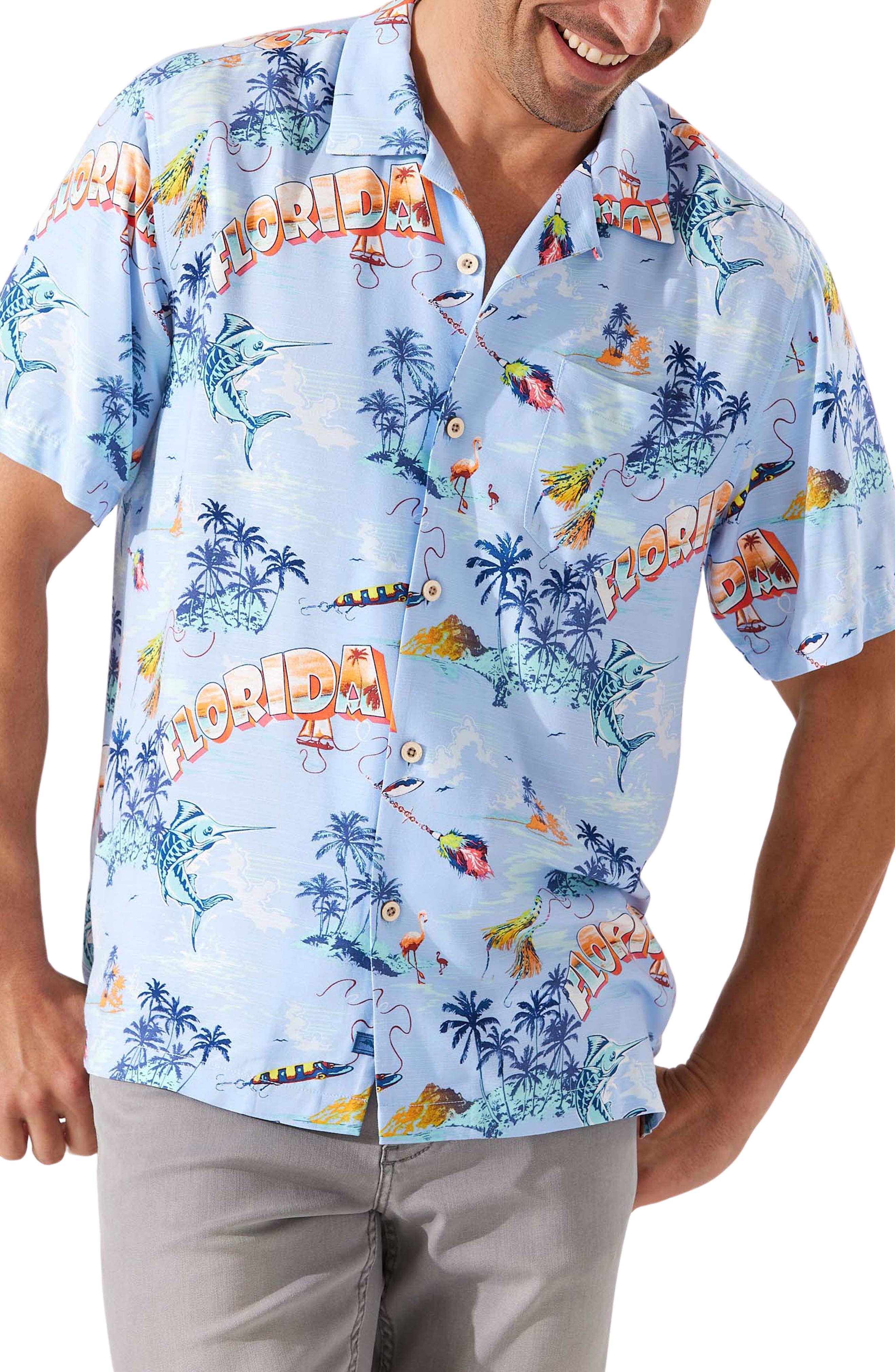 Tommy Bahama Destination Florida Big & Tall Short Sleeve Button-Up ...