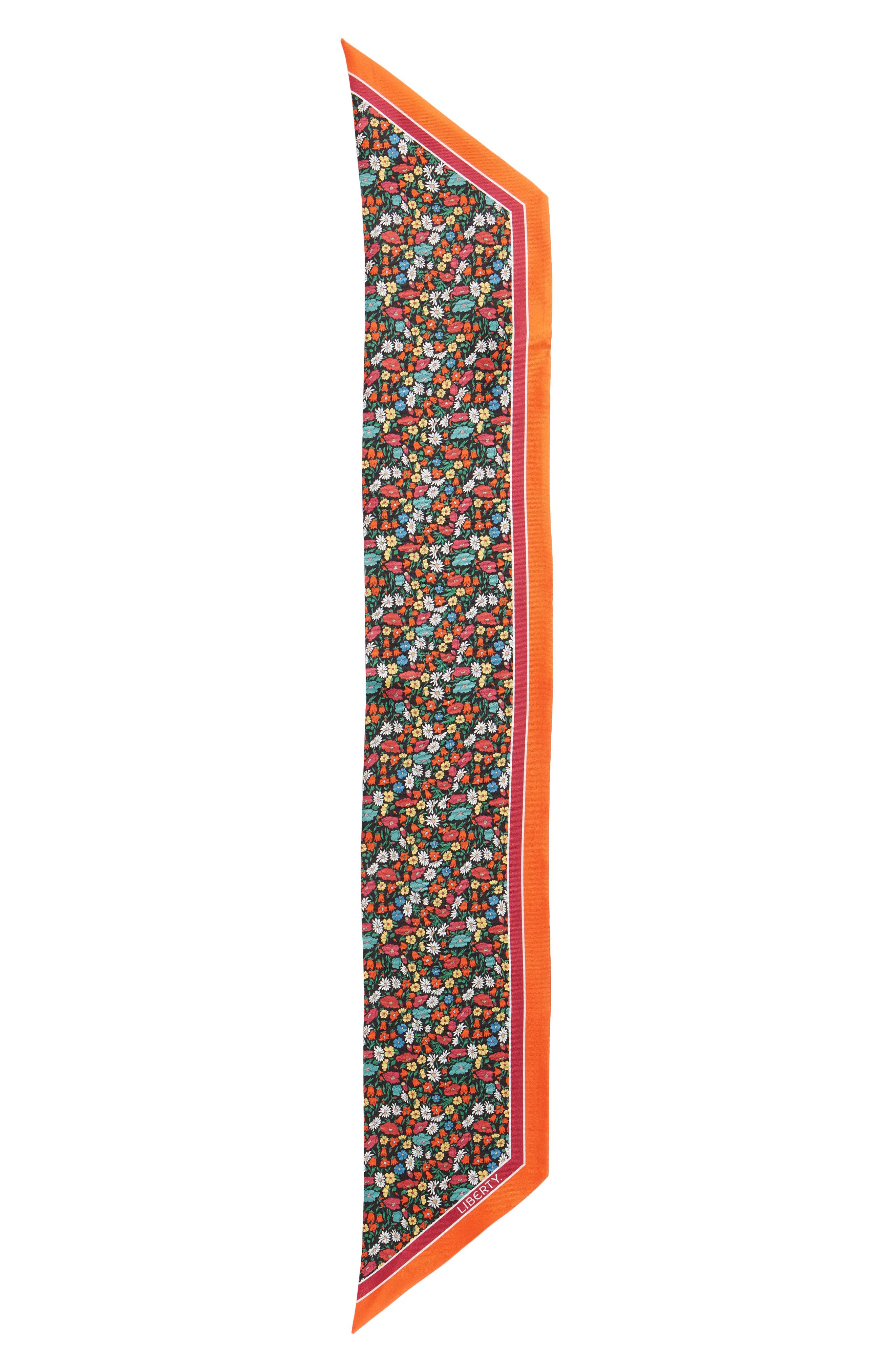 Liberty London Poppy & Daisy Floral Silk Ribbon Scarf | Nordstromrack