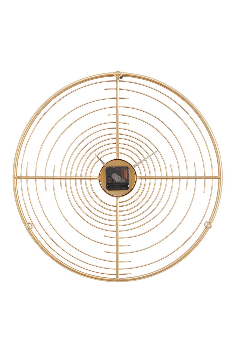 Goldtone Metal Open Frame Swirl Wall Clock | Nordstromrack
