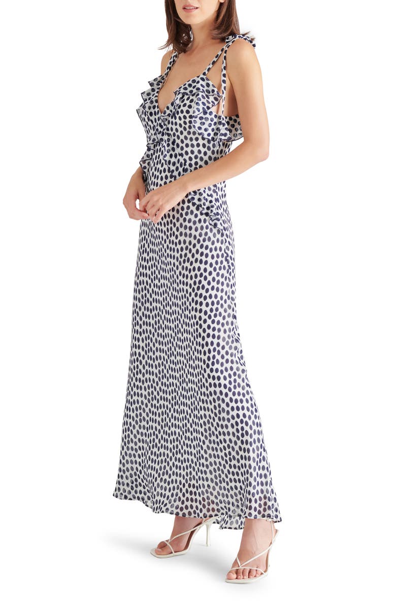 Steve Madden Adalina Polka Dot Ruffle Maxi Dress | Nordstromrack