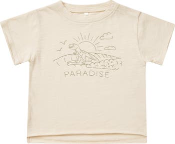 Rylee + Cru Kids' Paradise Raw Edge Cotton Graphic T-Shirt | Nordstromrack