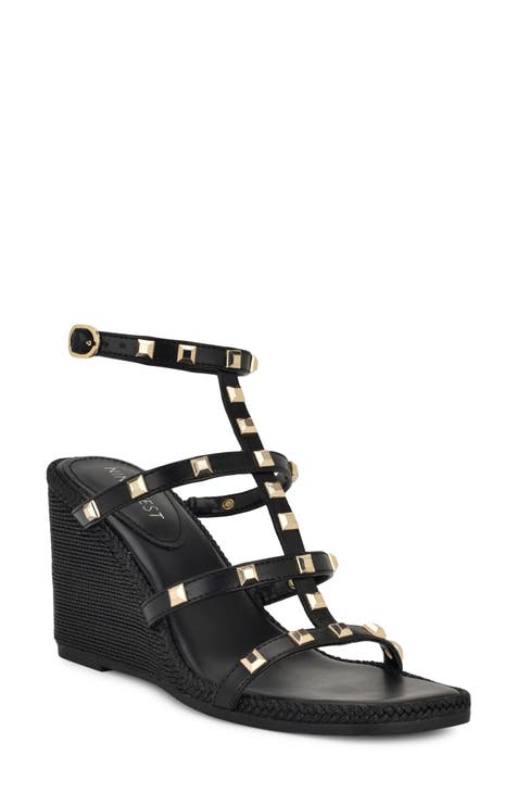 Women's Black Wedge Sandals | Nordstrom