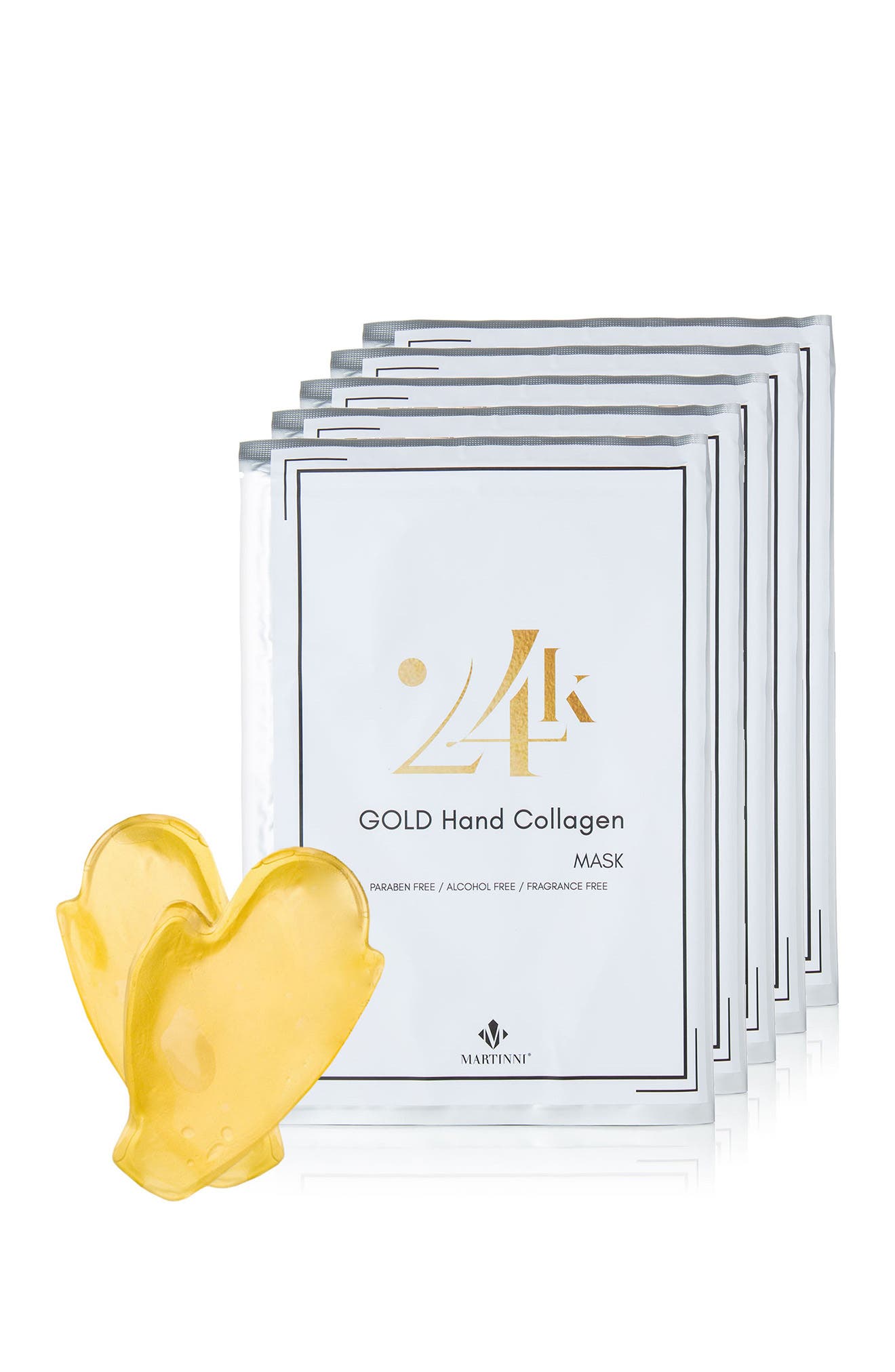 MARTINNI MASKS 24K Gold Collagen Hand Mask - Pack of 5 | Nordstromrack