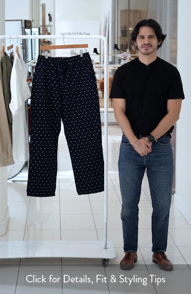 Service Works Polka Dot Cotton Canvas Drawstring Chef Pants | Nordstrom