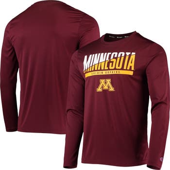 Champion Men's Champion Maroon Minnesota Golden Gophers Wordmark Slash ...